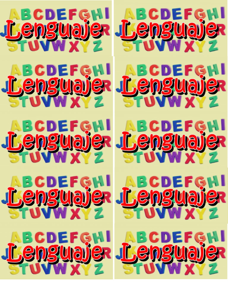 Lenguaje Sticker | PDF