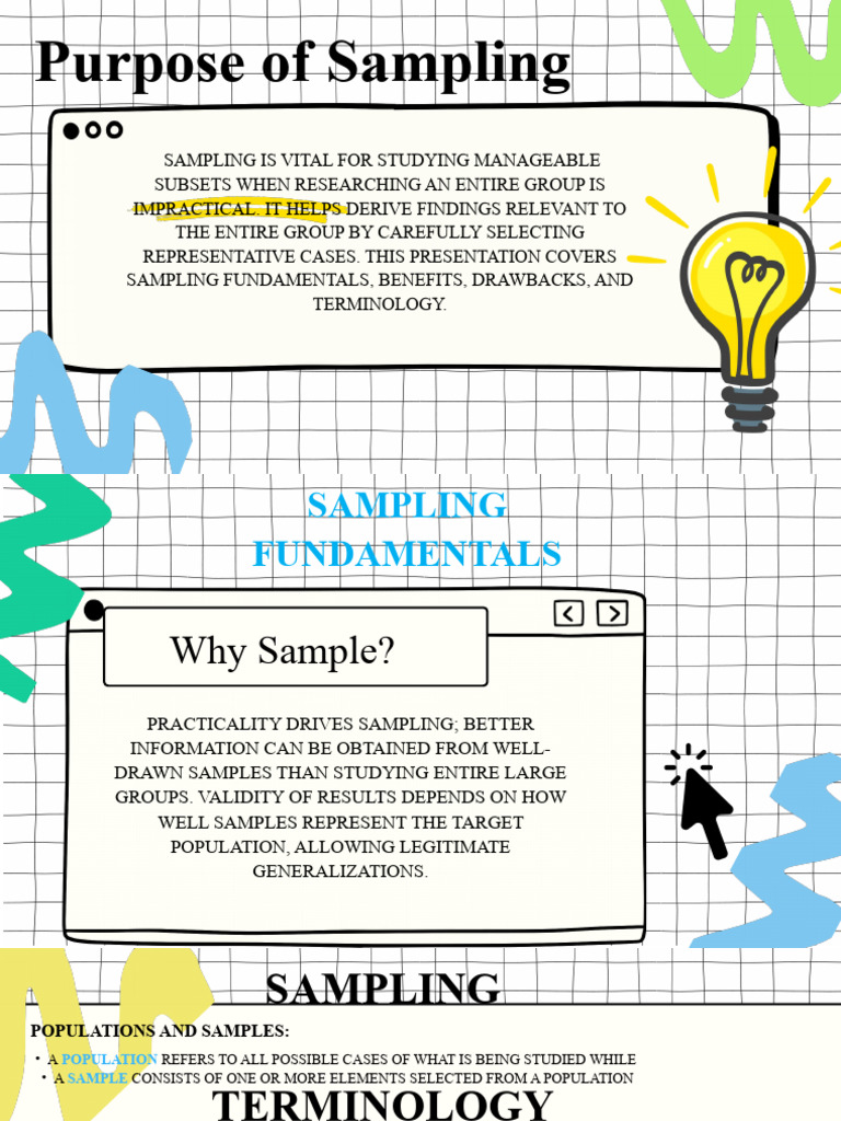 Module 3 Lesson 6&7 The Purpose of Sampling and Area Sampling ...