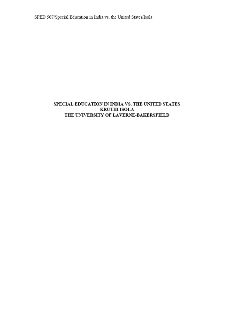 SPED 507 Final Paper | PDF