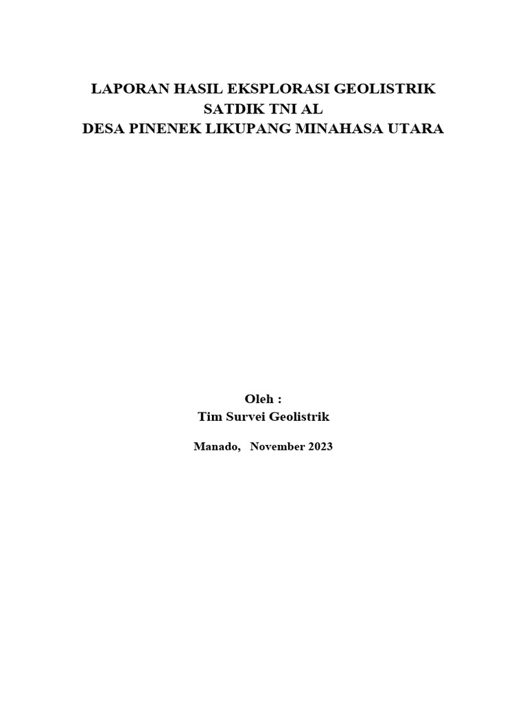 Laporan HSL Eksplorasi Satdik Nov 2023 | PDF