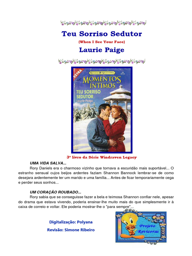 Teu Sorriso Sedutor - Laurie Paige (MI Extra Simples 133) | PDF | Deficiência visual | Amor