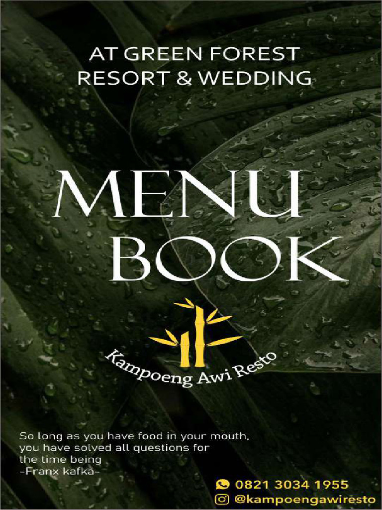 Kampoeng Awi Menu | PDF