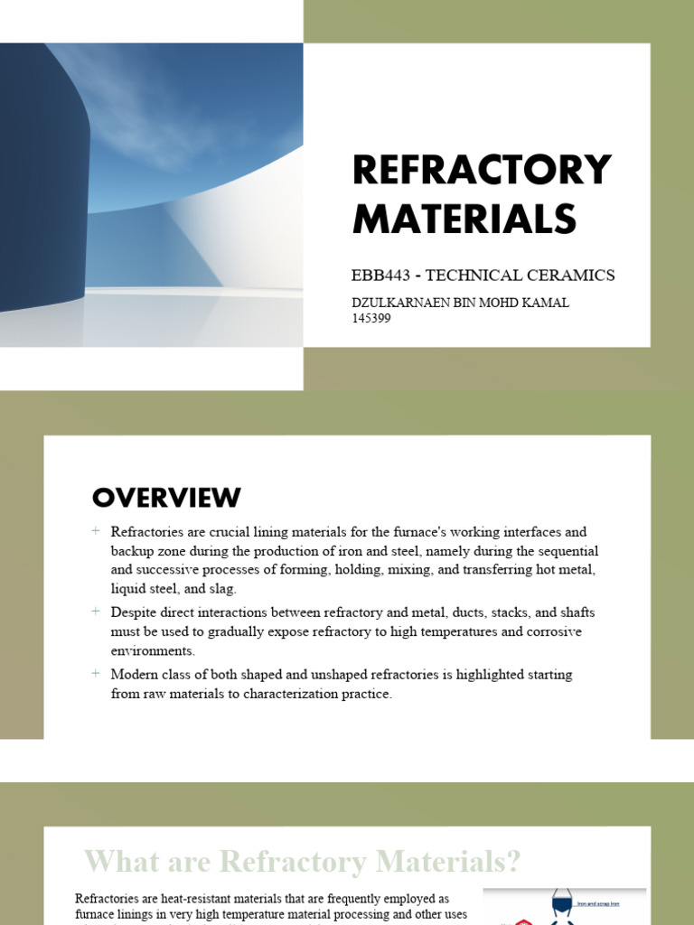 REFRACTORY MATERIALS | PDF | Refractory | Aluminium Oxide