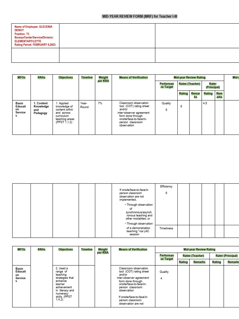 Copy of Copy of Copy of Copy of AppendixE.1_Midyear-Review-Form_T1-3-SY-2022-2023_EDITED | PDF ...