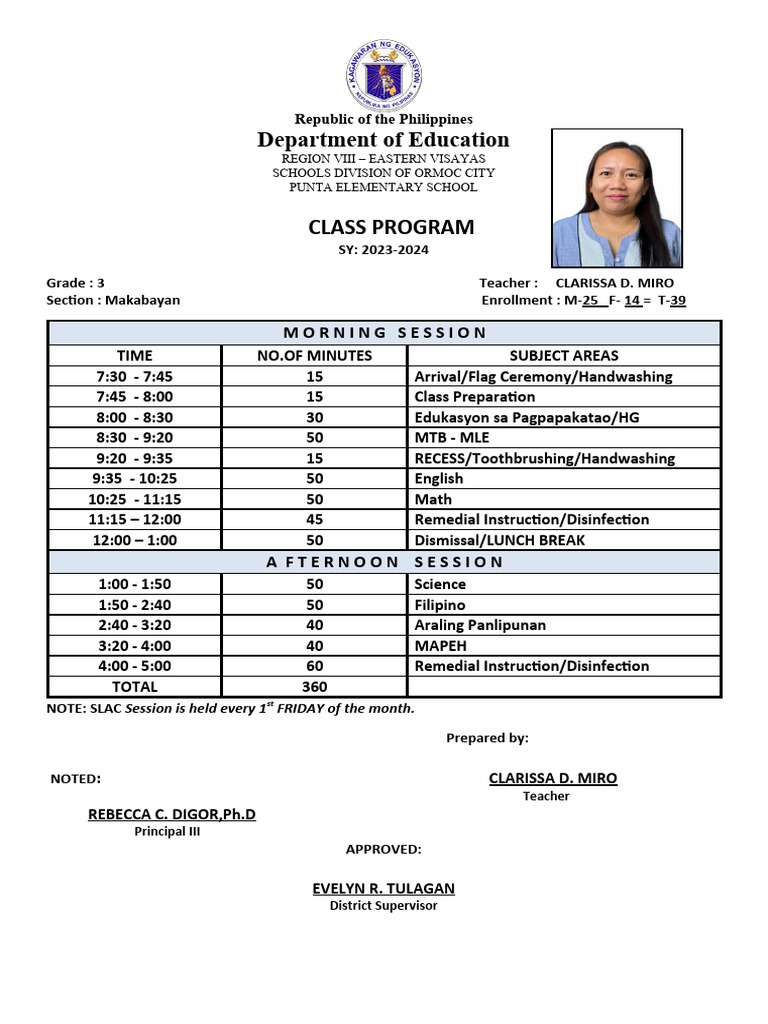 Classroom Program 2022 2023 New | PDF