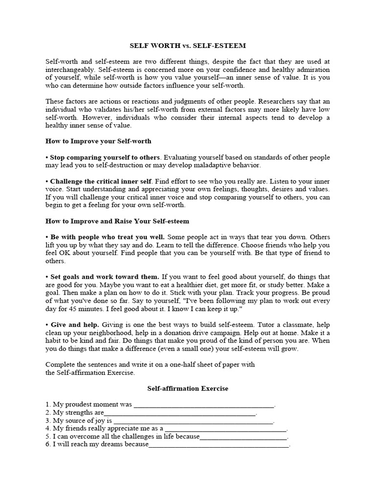 HOMEROOM ACTIVITY | PDF | Self Esteem | Behavior Modification