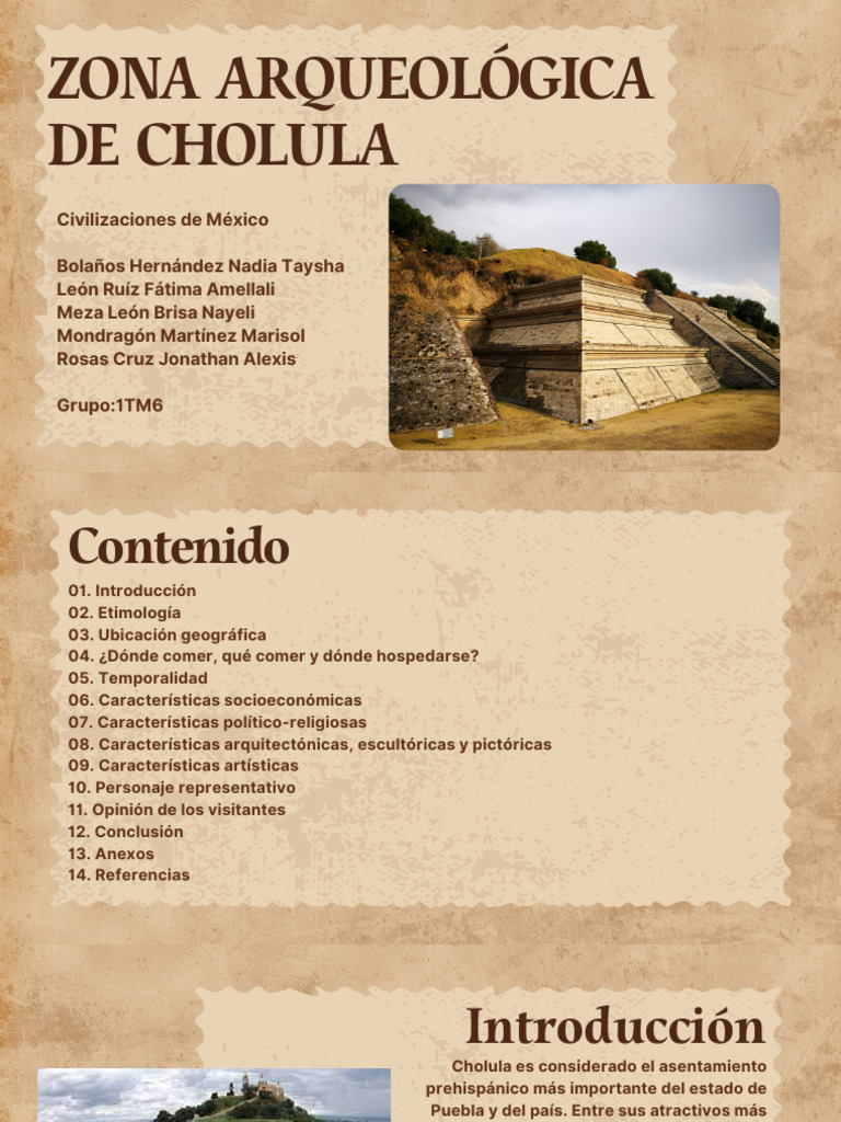 Historia y Cultura de Cholula | PDF | Cultura de las Americas | Mesoamérica