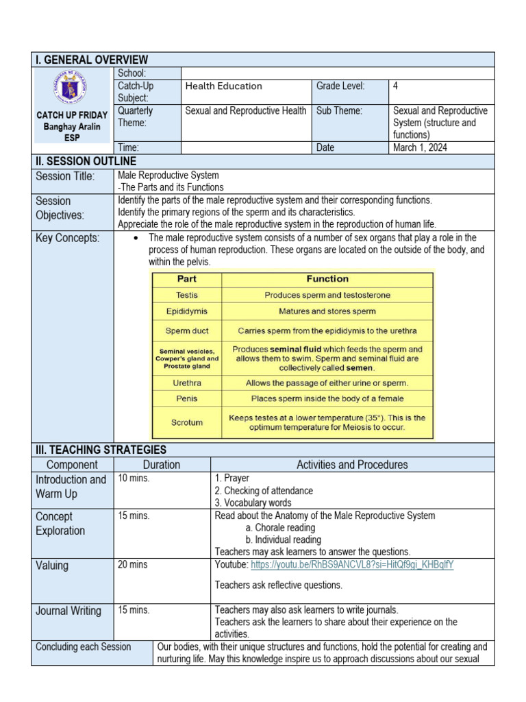 Grade 4 Health March 1 | PDF