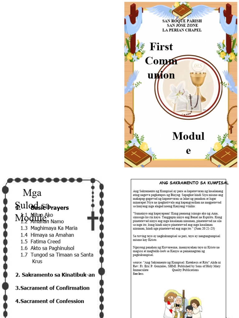 Module For First Communion | PDF
