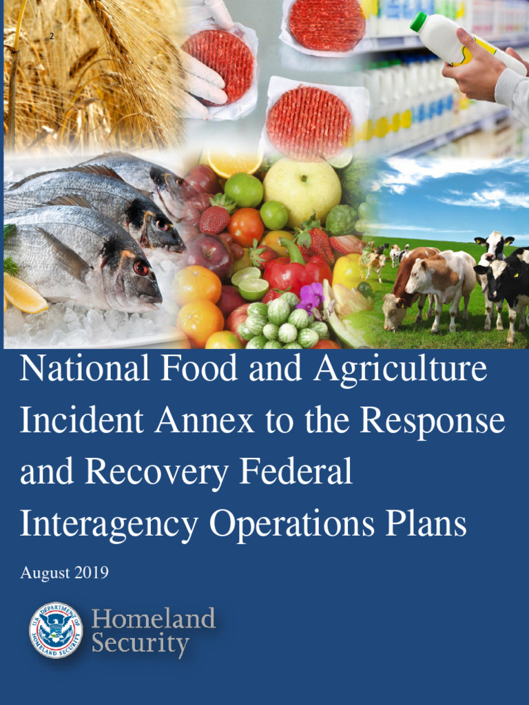 Fema Incident Annex Food-Agriculture | PDF