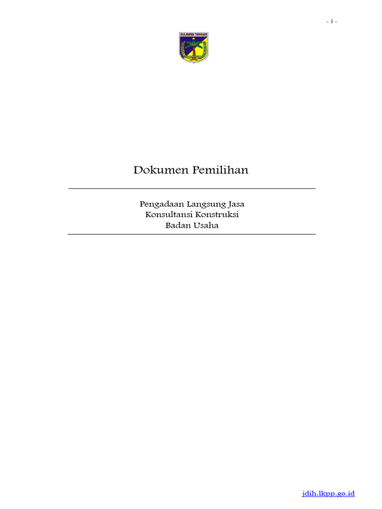 SDP Perencanaan Gerbang Cagar Alam 2024 | PDF