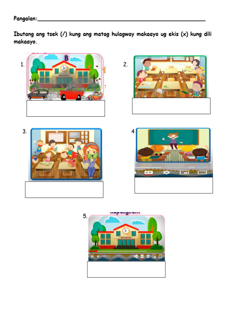 AP - Makaayo Ug Dili Makaayo Sulod Sa Eskwelahan | PDF