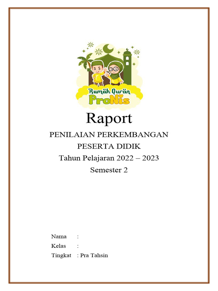 Raport Pra Tahsin 2023 | PDF