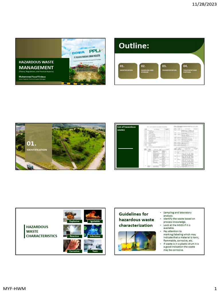 HAZARDOUS WASTE MANAGEMENT | PDF | Waste | Hazardous Waste