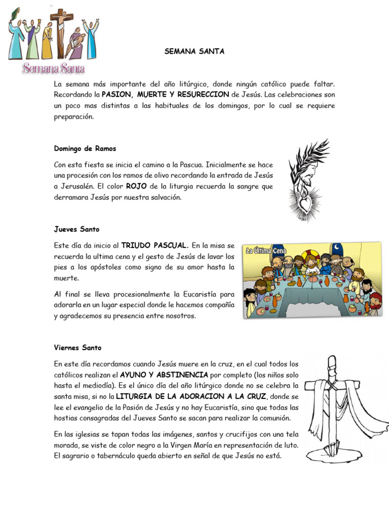 SEMANA SANTA | PDF | Pascua de Resurrección | Año litúrgico