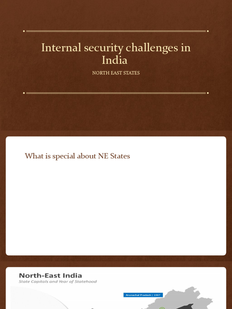 Internal Security Challenges in India | PDF