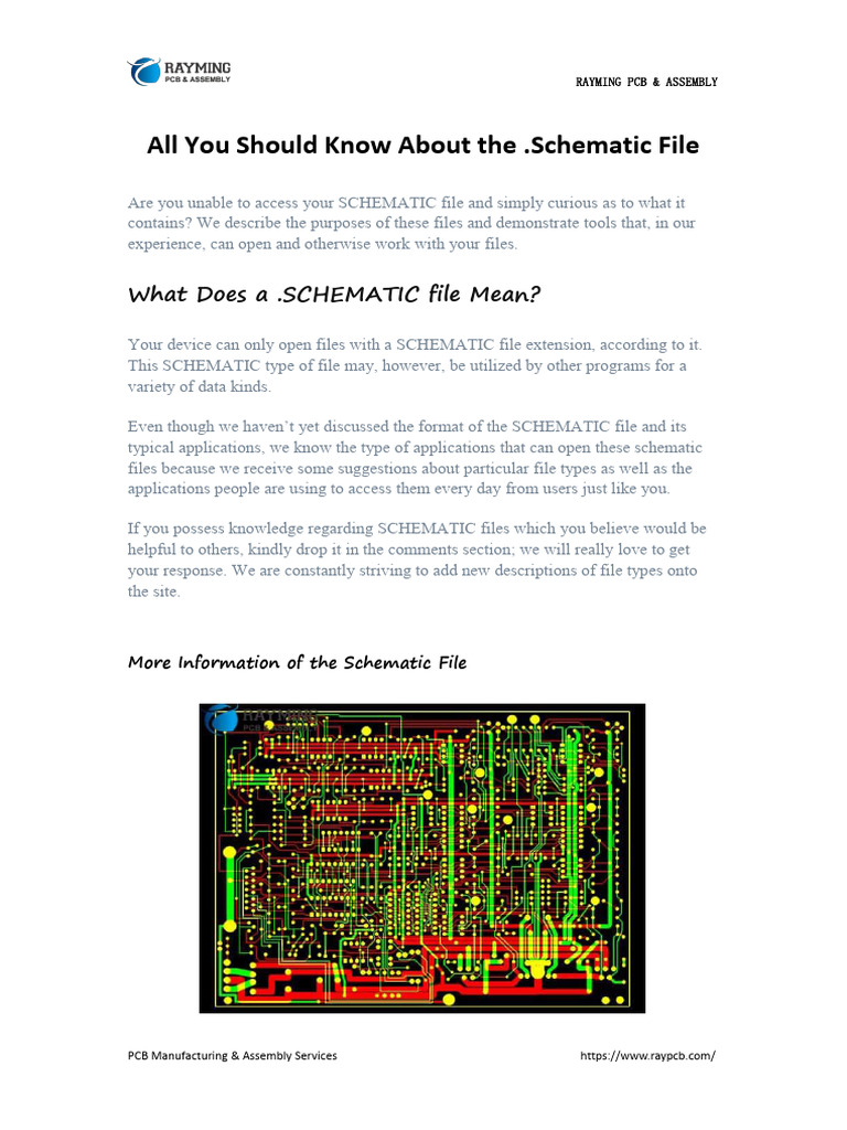 All You Should Know About The .Schematic File | PDF | Computer File ...