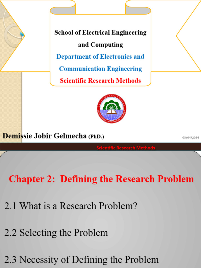 Research Problem Definition Guide | PDF | Experience | Scientific Method