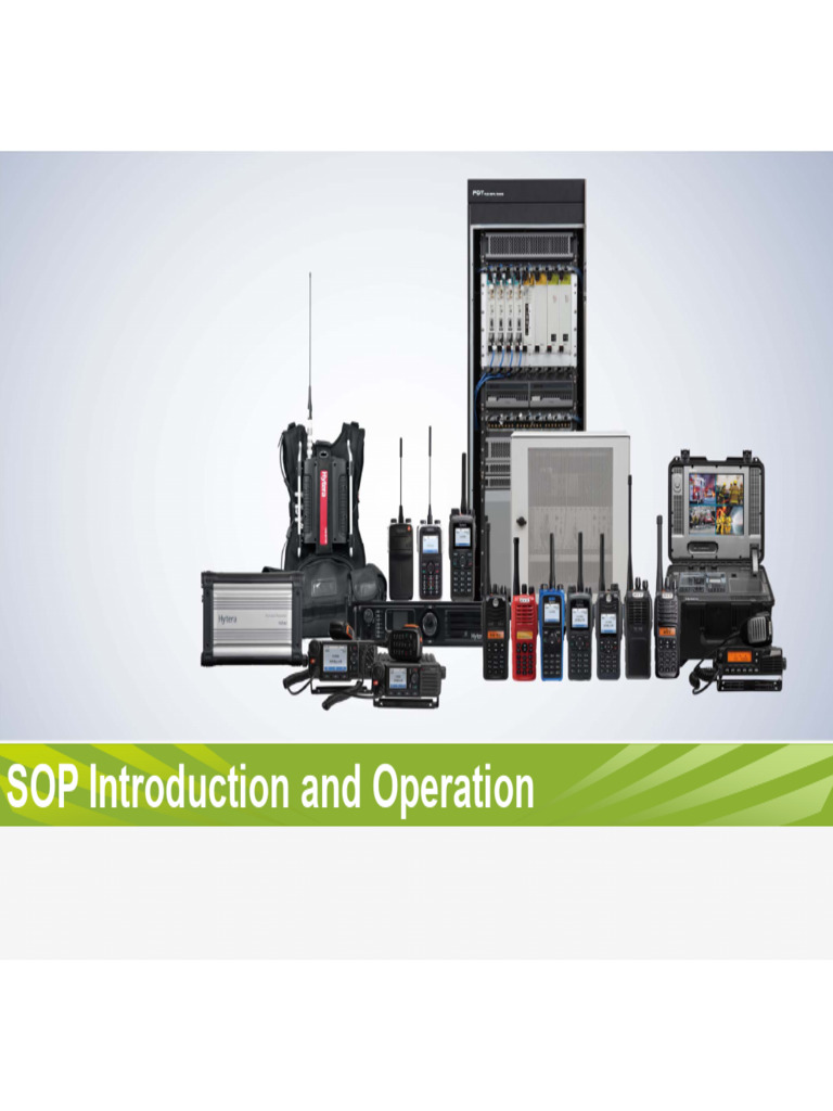 SOP Introduction and Operation | PDF
