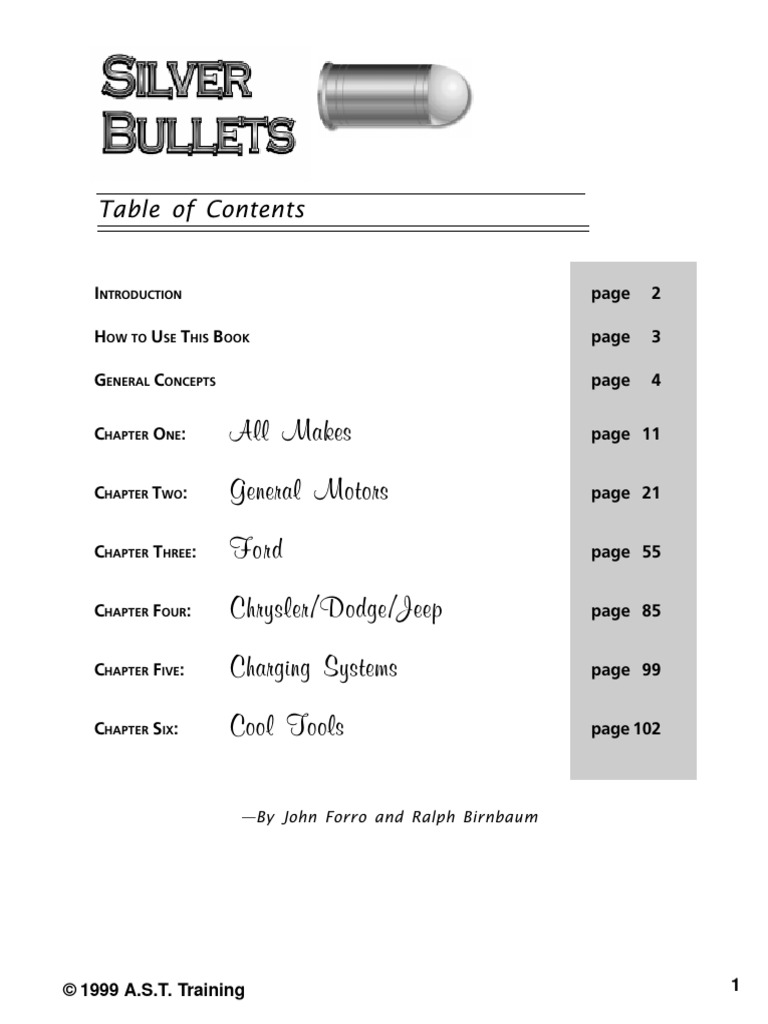 Silver Bullets | PDF