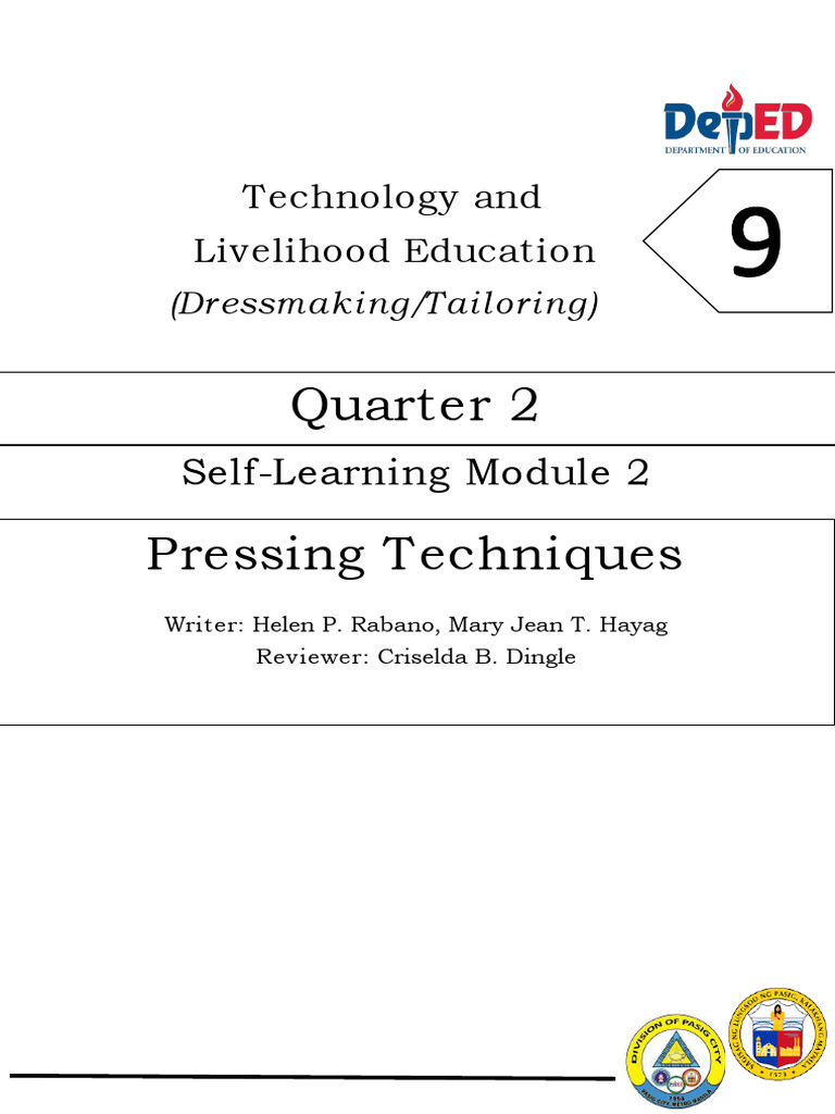 Tle Dressmaking9 q2 m2 | PDF