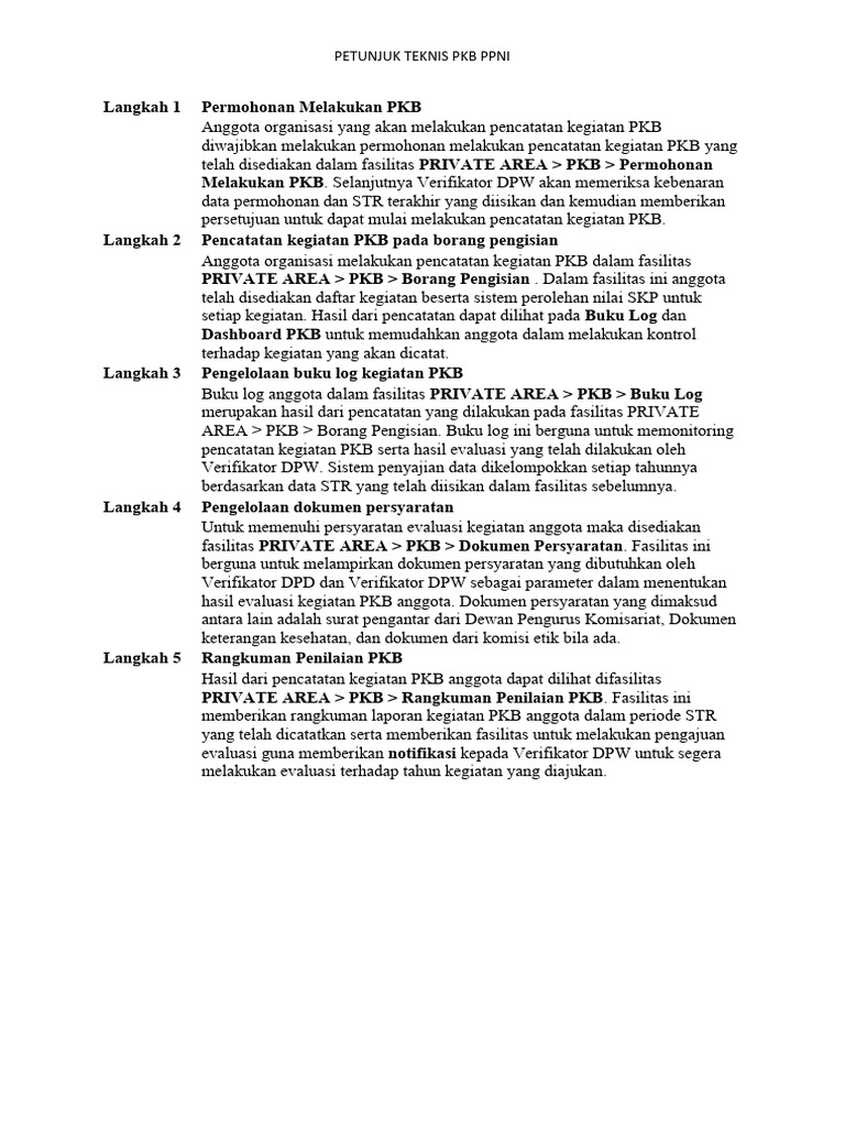 JUKNIS PKB PPNI | PDF