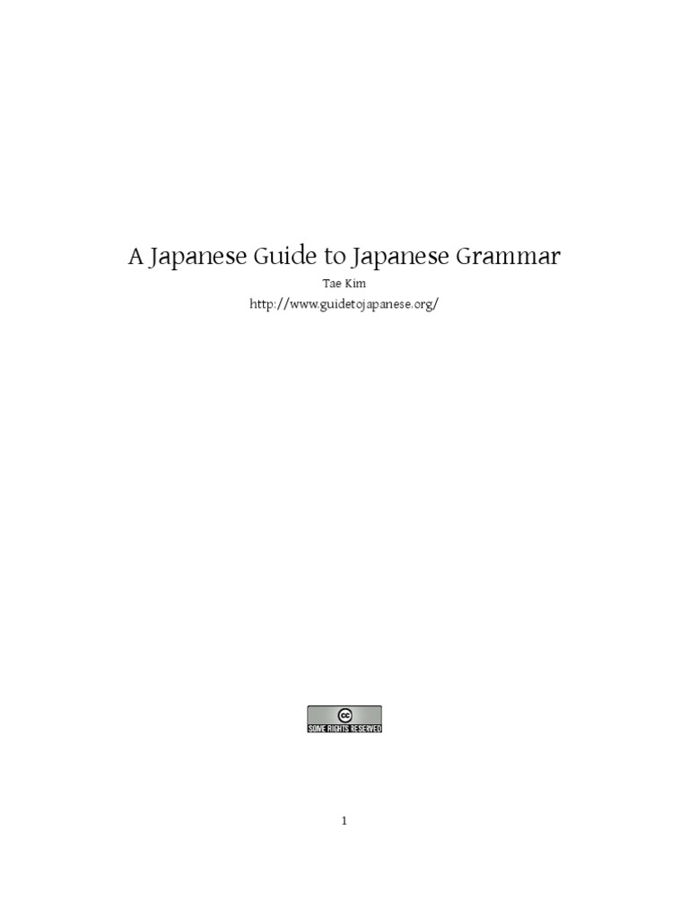 Japanese Grammar | PDF | Kanji | Japanese Writing System