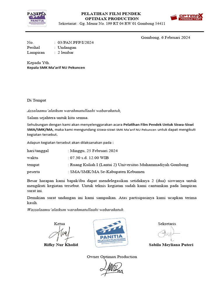 SMK Ma'arif NU Pekuncen | PDF