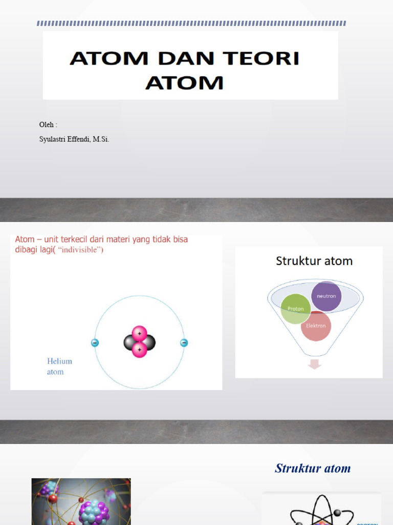 Atom Dan Teori Atom | PDF | Sains & Matematika