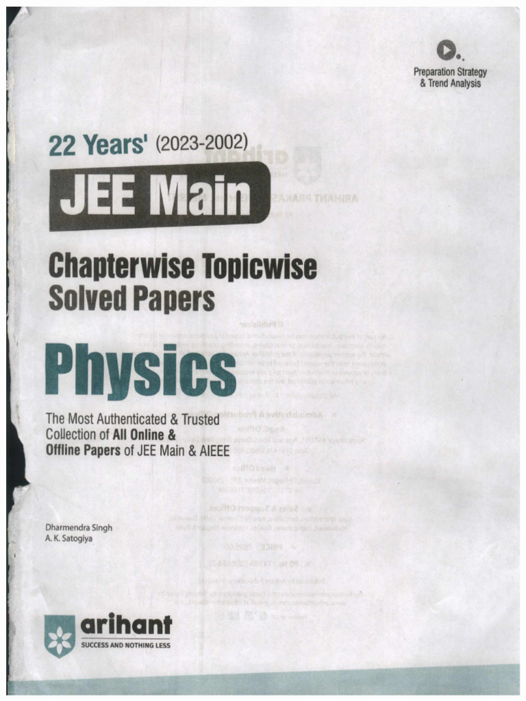 Jee Main Physics PYQS | PDF