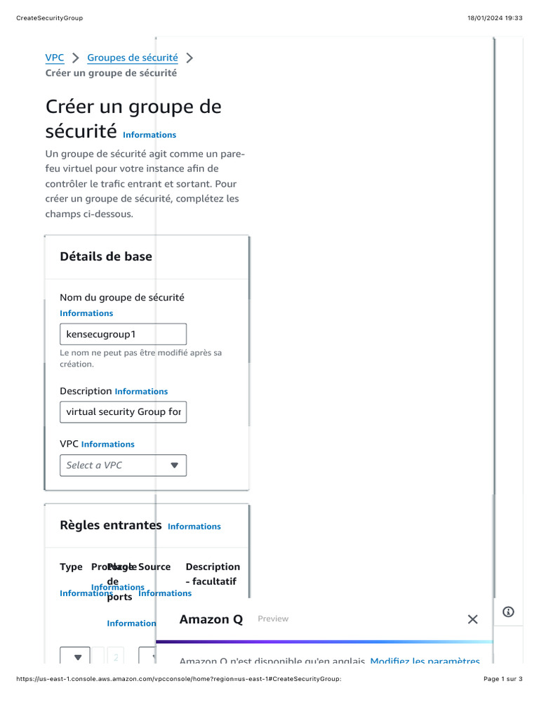 Create Security Group | PDF