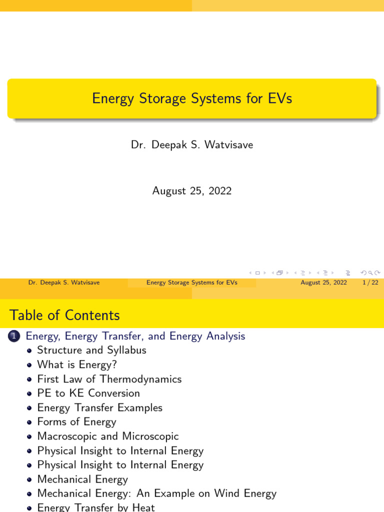 Energy Fundamentals | PDF