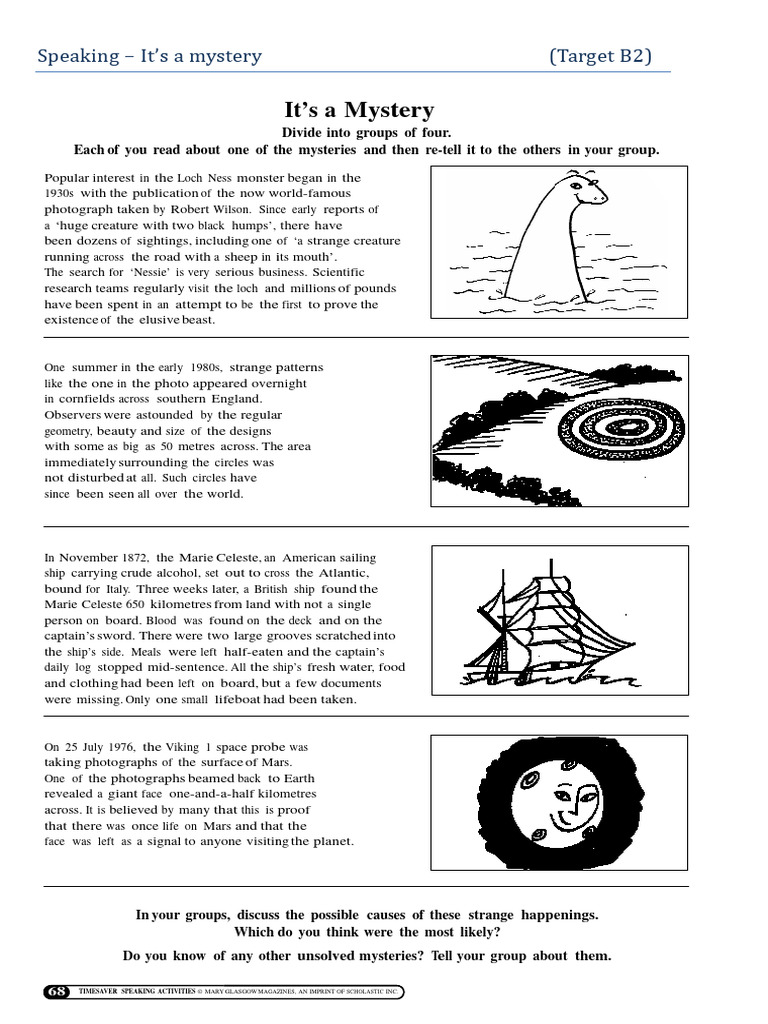 B2 - Speaking Its A Mystery | PDF