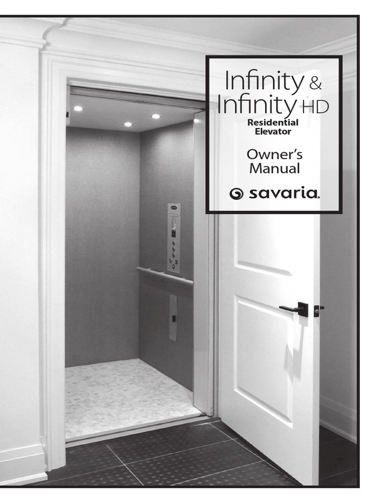 Infinity Elevator Owner's Manual | PDF | Elevator | Door