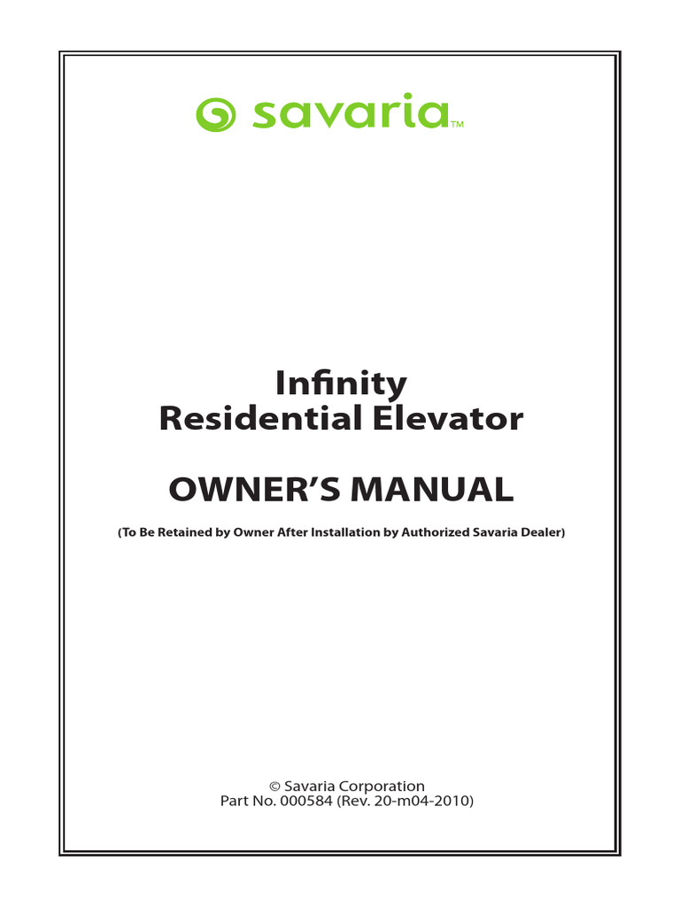 Infinity Owners Manual | PDF