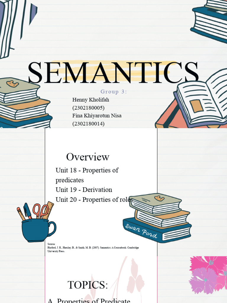 Semantic Group 3 - Unit 18,19,&20 | PDF | Word | Morphology (Linguistics)