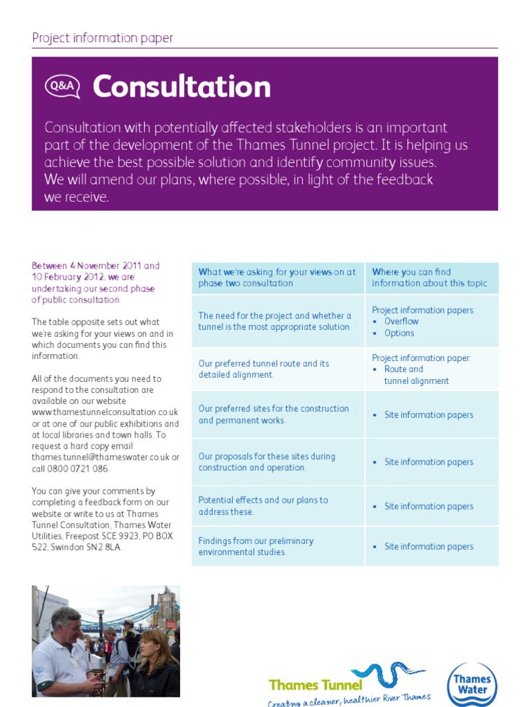 P2 Consultation PIP | PDF | Tunnel | Business