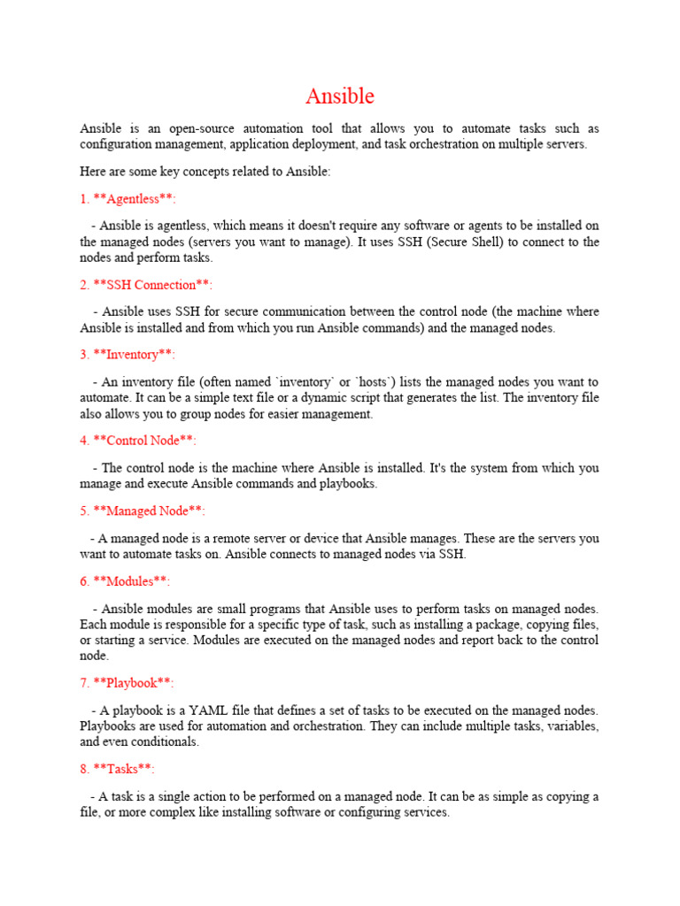 Ansible | PDF | Networking | Internet & Web