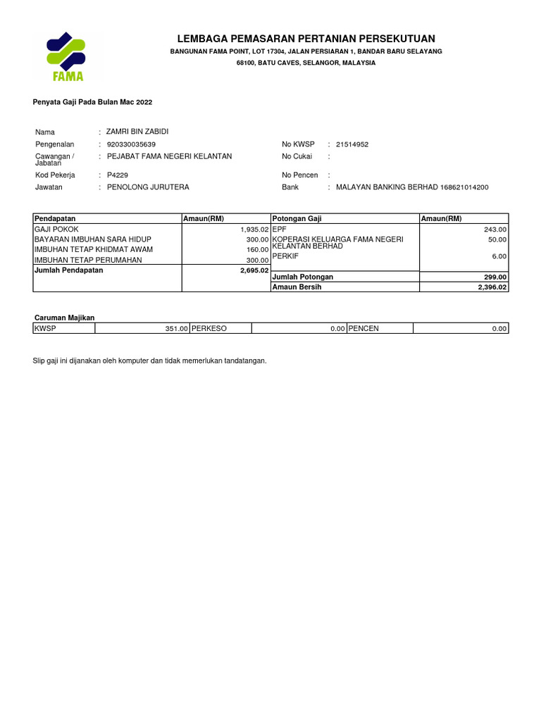 Payslip | PDF