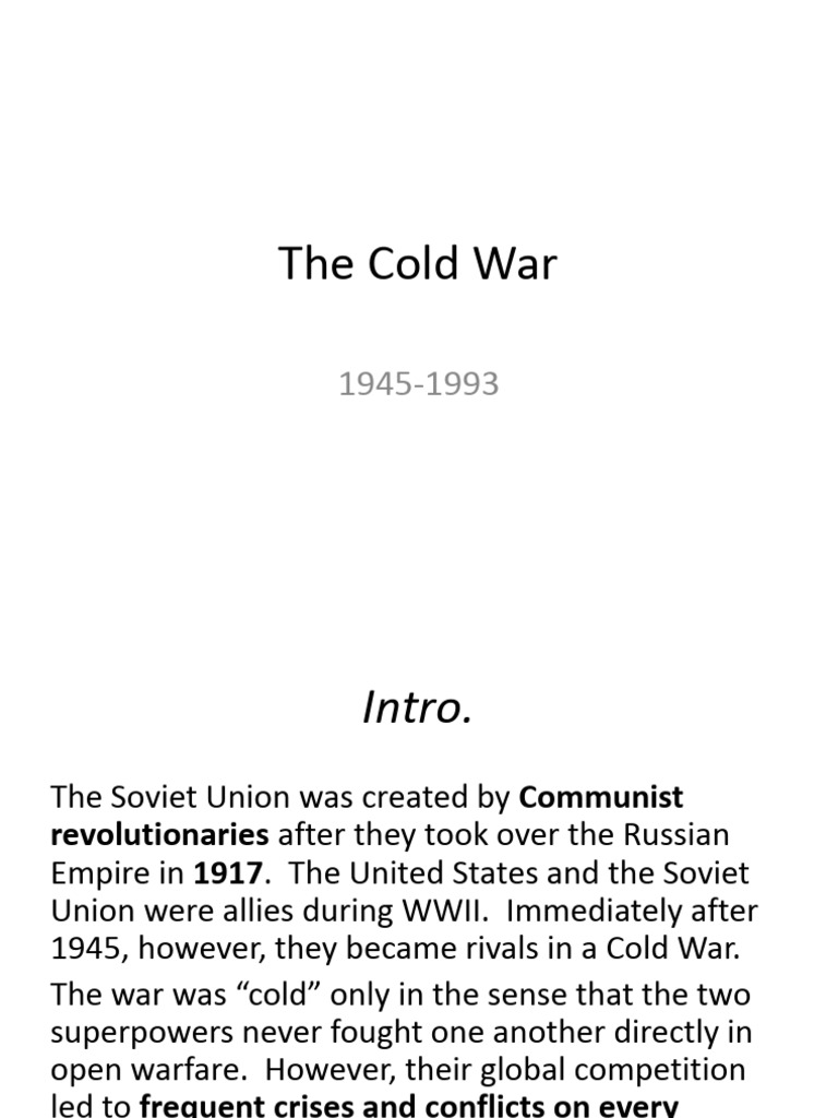 The Cold War | PDF