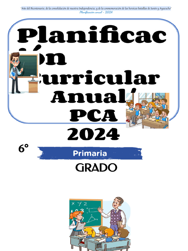 6° Plan Anual 2024 Pdf Números Geometría 1291