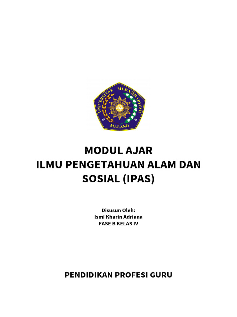 Modul IPAS Kelas IV | PDF | Seni & Disiplin Bahasa