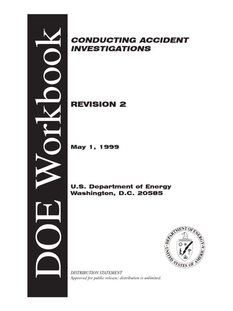 DOE Workbook 1999 | PDF | Human Factors And Ergonomics | Risk