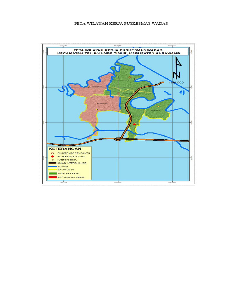Peta Wilayah Kerja Puskesmas Wadas | PDF