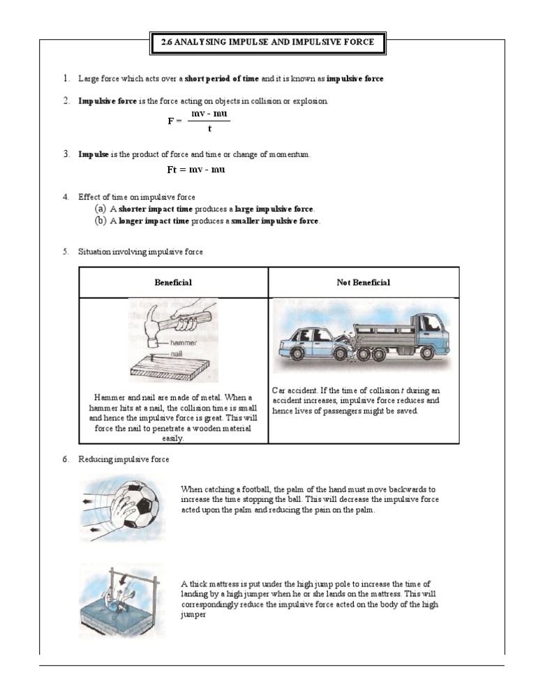 Impulse and Impulsive Forces Explained | PDF