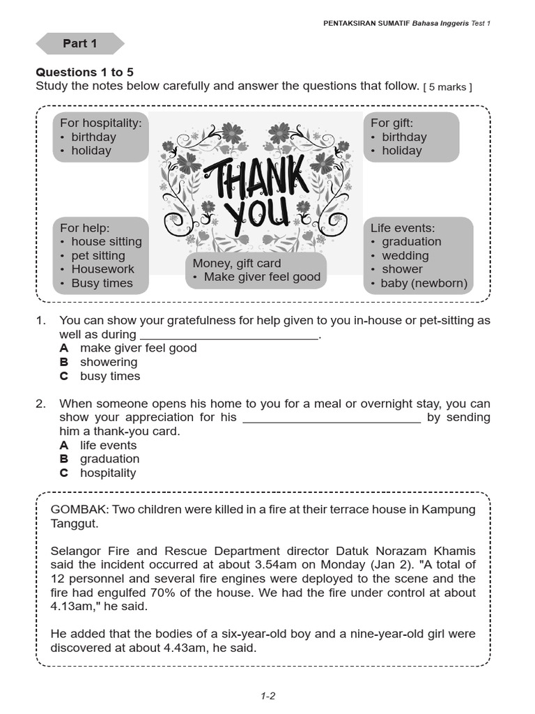 Test 1 Obj and Sub | PDF