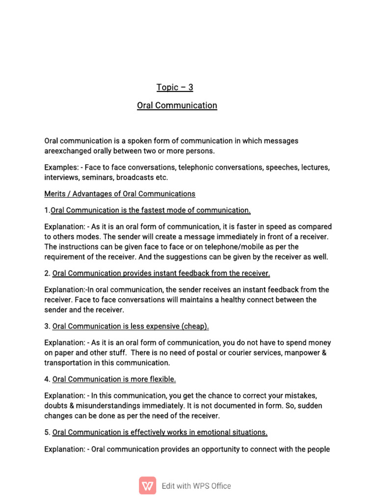 Oral Communication (English Communication) | PDF