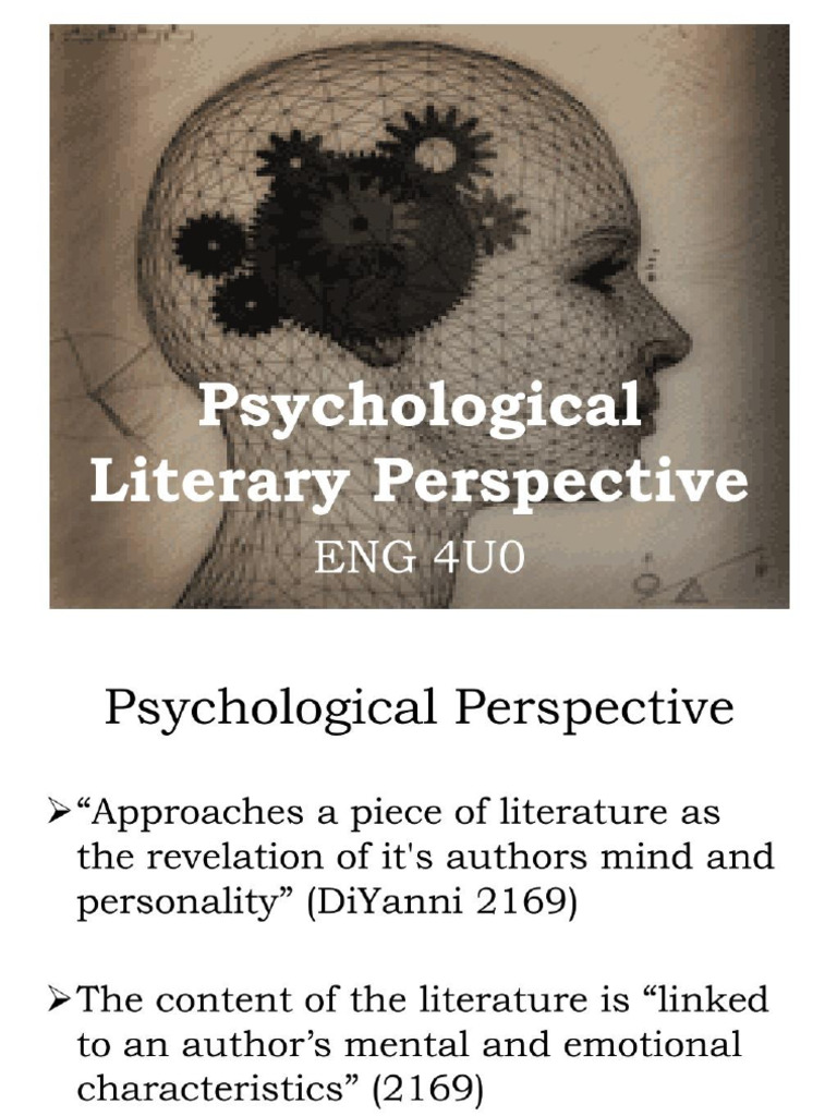(Meeting 13) PSYCHOLOGY OF LITERATURE | PDF