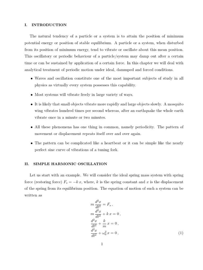 Oscillation | PDF | Oscillation | Damping