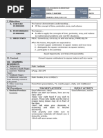 Grade 3 Detailed Lesson Plan Mathematics | PDF | Yarn | Lesson Plan